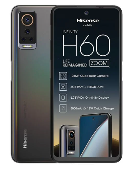 Hisense H60 Zoom Single Sim 128GB - Black